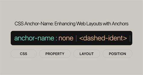 Css Anchor Name Enhancing Web Layouts With Anchors