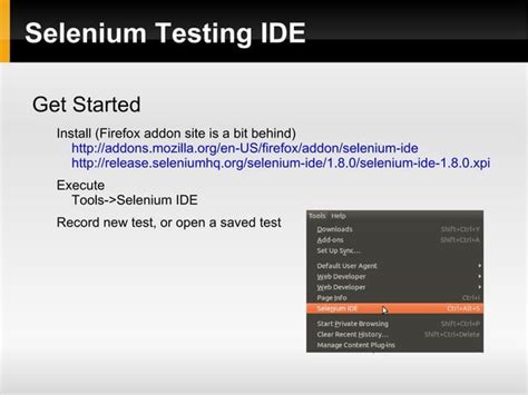 Selenium Testing Ide 101 Odp