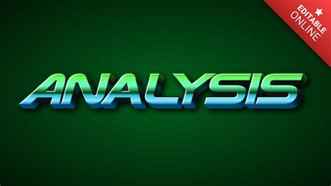 Analysis Text Effect Generator Textstudio