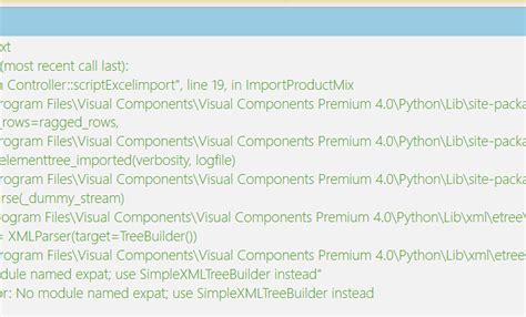 Python Module Xlrd Component Modeling Visual Components The