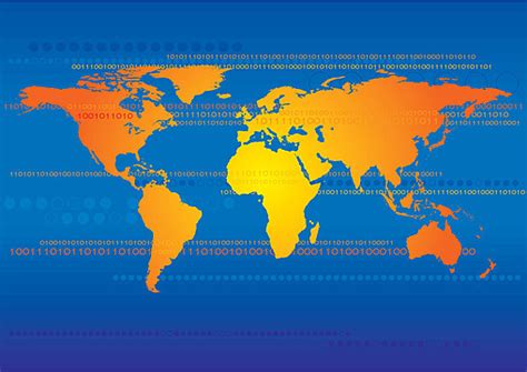 Technology World Map Vector Png Vector Psd And Clipart With