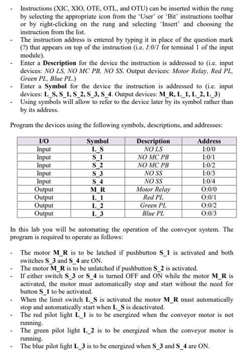 Enter The Ladder Logic Using Rslogix I Have Already