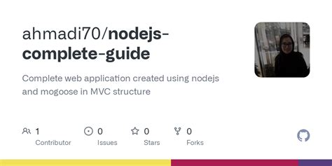 Github Ahmadi70nodejs Complete Guide Complete Web Application Created Using Nodejs And