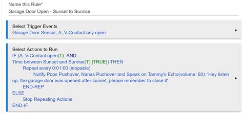 Door Open Notification Help Please 📐 Rule Machine® Hubitat