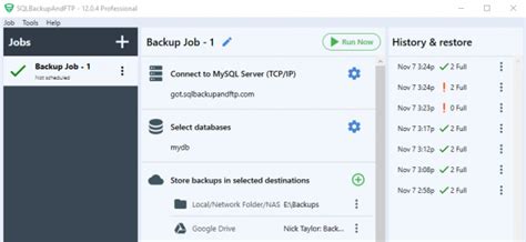 How To Backup Mysql With Sqlbackupandftp Sqlbackupandftps Blog