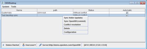 Desktop Sync OpenKM Documentation
