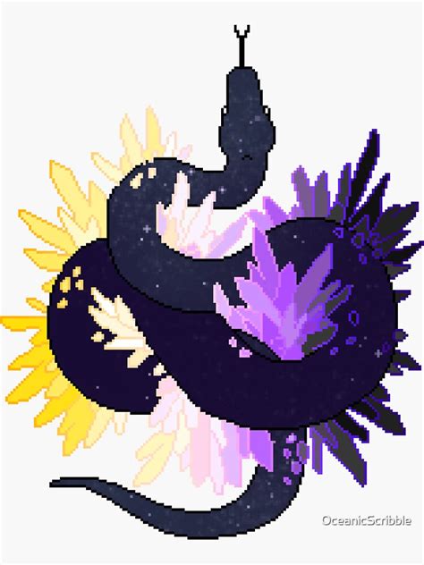 Nonbinary Pride Galaxy Python Sticker For Sale By Oceanicscribble