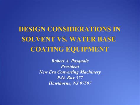 Solvent Vs Water Based Web Coating Ppt Home Appliances Home And Garden