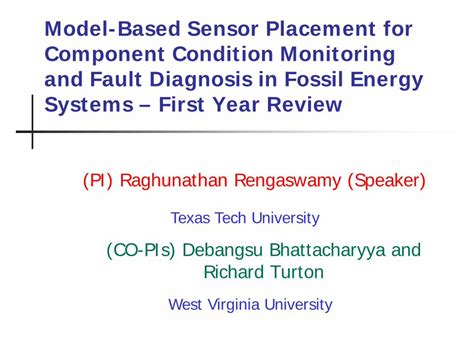 Pdf Model Based Sensor Placement For Component Libraryevents2012model Based Sensor