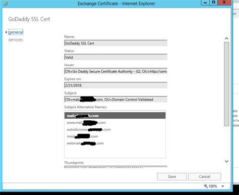 Solved Exchange New Install Name On Security Certificate Invalid On Internal Client Test