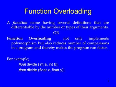 3 Function Overloading