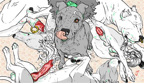 Rule 34 Big Penis Canine Canine Cum Dogo Argentino Feral Foursome
