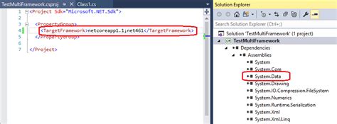 Visual Studio Net Core Library Multiple Target Frameworks In VS2017