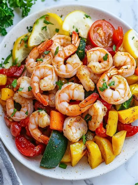 Irresistible Air Fryer Shrimp And Vegetables In 26 Minutes