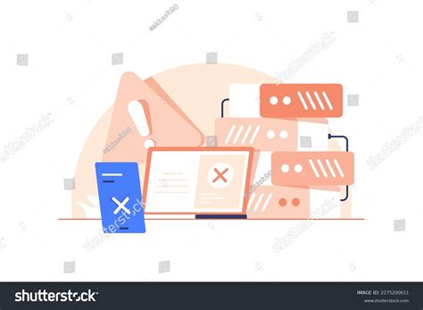 internal server error conceptcant connect server stock vector royalty
