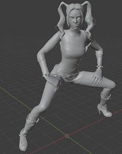 Harley Quinn Twerking 3d Model 3d Printable Cgtrader