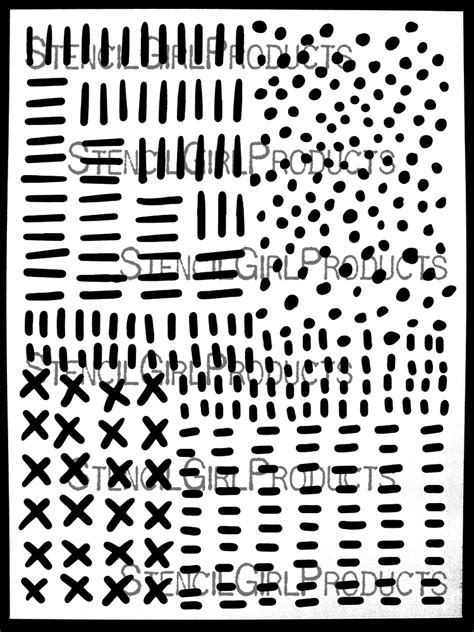 Boro On Steroids Ii Stencil Kristin Williams Stencilgirl Products