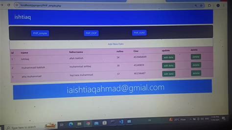 Ishtiaq Ahmad On Linkedin Using Php Ajax Oop Sample Save And Received Data In Database