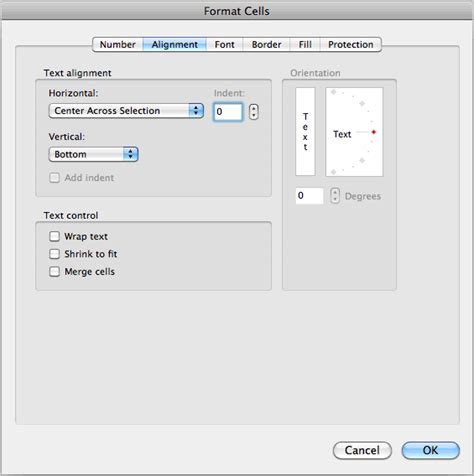Ms Excel 2011 For Mac Center Text Across Multiple Cells