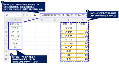 【excel】一瞬で重複削除！unique関数の基本から応用まで徹底解説 元excel初心者の業務効率化探求道