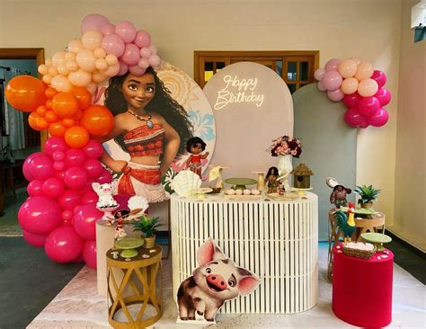 Moana Para A Bia Moana Birthday Moana Balloon Decorations