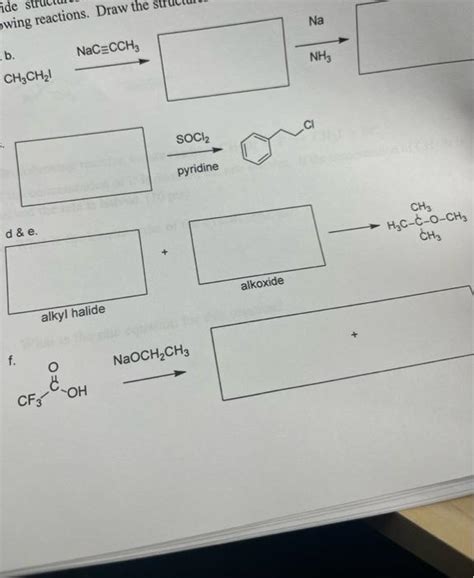Solved Provide Structures For The Reactant Intermediates