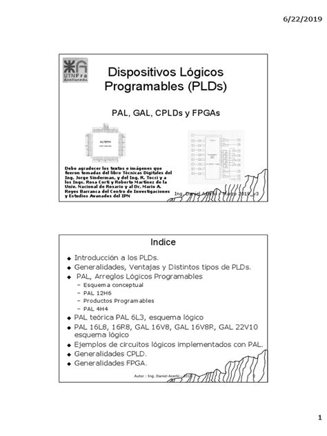 Dispositivos Logicos Programablesfra V3 Pdf Arreglos De Compuertas Lógicas Programables En