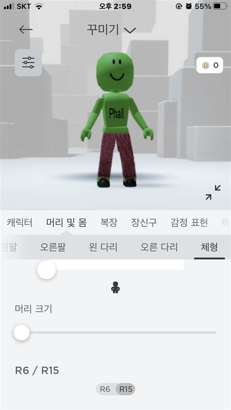 로블록스 머리 크기 지식in