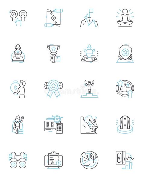 Communication Strategy Linear Icons Set Messaging Engagement Branding Consistency Targeting