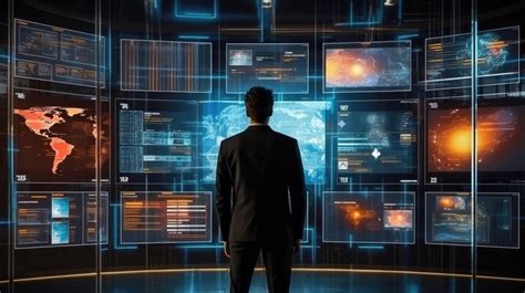 Premium Photo Businessman Analyze And Visualize Complex Information