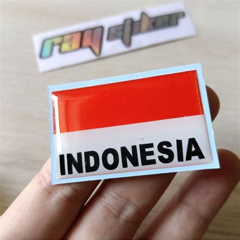 Jual Stiker Timbul Emblem Bendera Indonesia Shopee Indonesia