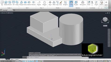 Learning Autocad 2014 3d Model Tutorial For Beginners 1 Youtube