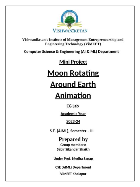 cg mini project report format pdf