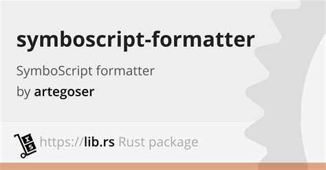 Symboscript Formatter Rust Application Lib Rs