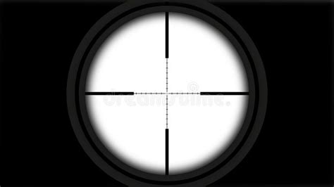 Realistic Sniper Crosshair With Lines Design Illustration Stock Vector