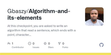 Github Gbaszyalgorithm And Its Elements At This Checkpoint You Are