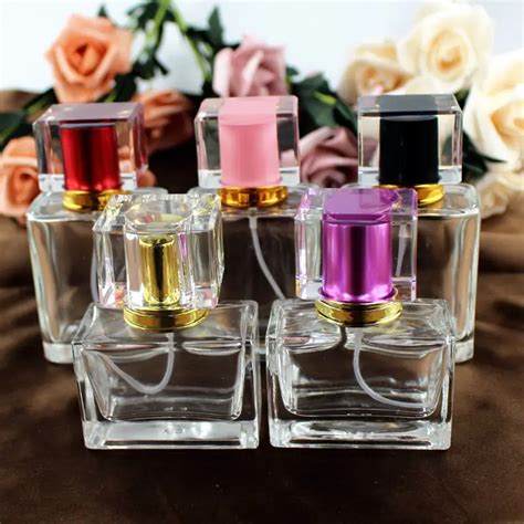 고품질 사각 유리 향수병 30ml50ml 투명 스프레이 병 빈 향수 포장 병 리필용 병 1 개리필 병 Aliexpress