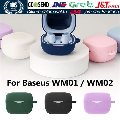 Jual Kasus Pelindung Earphone Untuk Baseus WM01 WM02 Soft Case Silikon Transparan Warna Warni