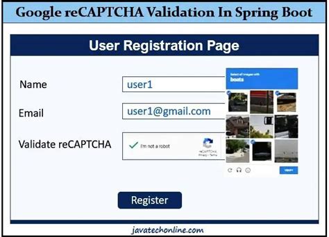 How To Secure Spring Boot Application By Google ReCAPTCHA JavaTechOnline
