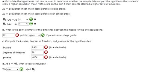 Solved A Formulate The Hypotheses That Can Be Used To Chegg Com