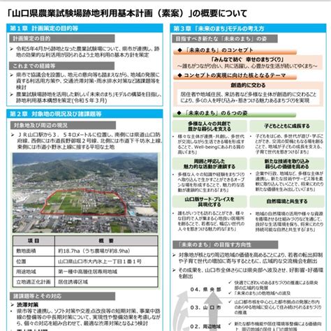 山口県農業試験場跡地利用基本計画（素案）のパブリックコメント募集しています 吉田充宏オフィシャルブログ Powered By Ameba