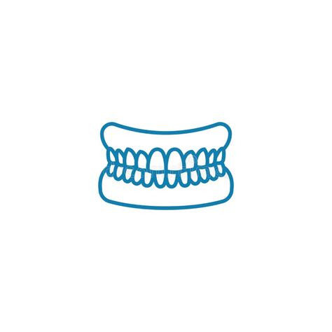 Occlusion Linear Icon Concept Occlusion Line Vector Sign Symbol
