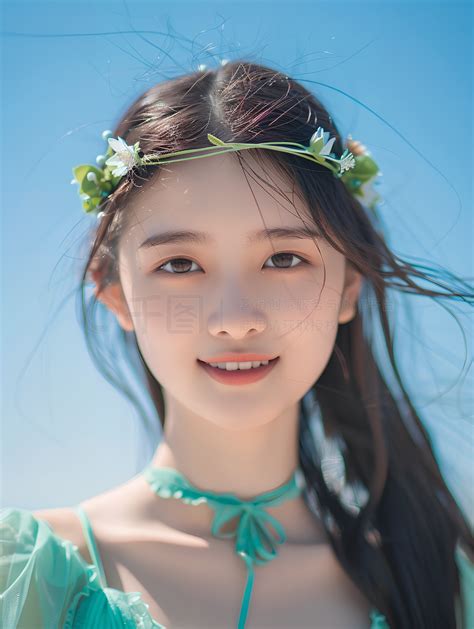 儿童ai数字艺术 穿着绿色的花蕾裙小女孩儿童商业摄影 Ai人像免费下载 Png格式 2784像素 编号70205513 千图网