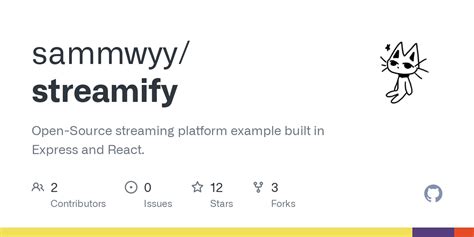 GitHub Sammwyy Streamify Open Source Streaming Platform Example Built In Express And React