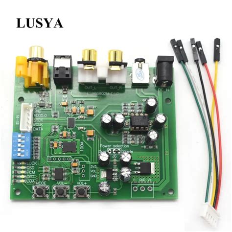 Lusya ES9038Q2M I2S IIS DSD DOP Coaxial Fiber SPDIF Digital Audio DAC Decoder Board Support