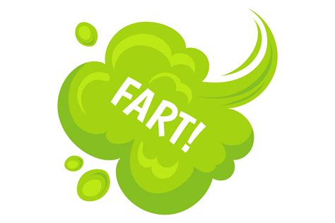 Fart Cloud Cartoon Green Bad Smell Trai Graphic By Smartstartstocker