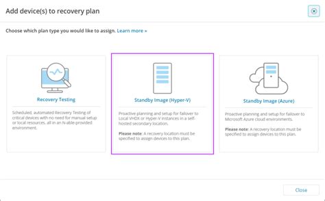 Enable Standby Image To Hyper V