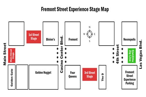 Fremont Street Experience Map