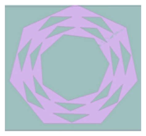 Heptagonal Arrays A Base Shape B 1st Iteration C 2nd