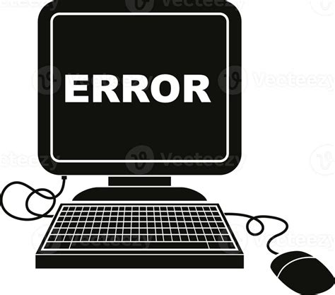 icon illustration of a computer error drawing 46995900 png